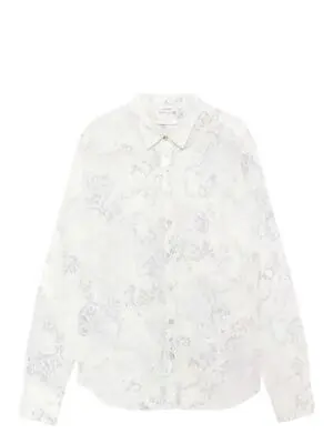 FORTE_FORTE Floral Print Shirt - White