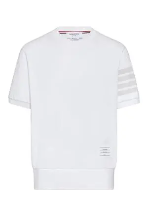 Thom Browne Four-stripe T-shirt - White