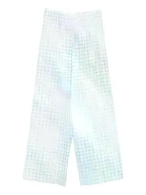 Ermanno Scervino Gingham-pattern Trousers - White