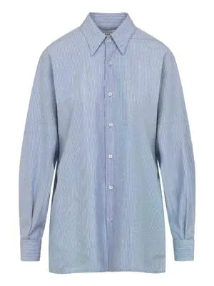 MAISON MARGIELA Striped Shirt - Blue