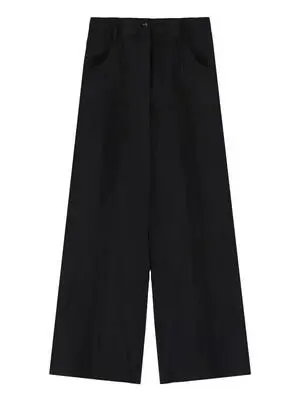 Theory Flared Trousers - Black