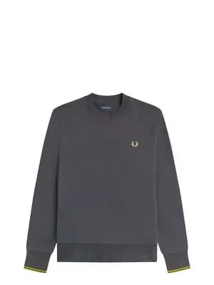 Fred Perry Logo-detail Sweatshirt - Grey