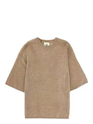 THE GARMENT Short-sleeve Knitted Top - Neutrals