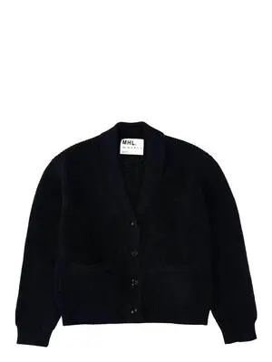 MARGARET HOWELL Seamless Bed Cardigan - Blue