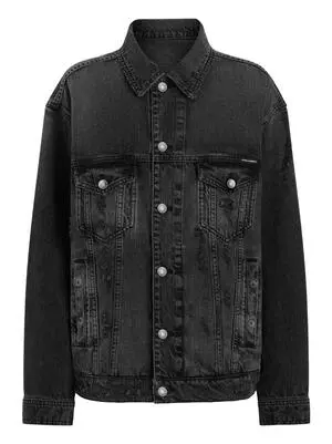 Dolce & Gabbana Buttoned Denim Jacket - Black