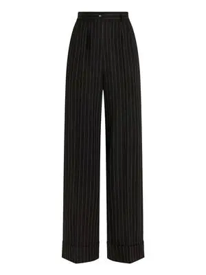 Dolce & Gabbana Striped Trousers - Black