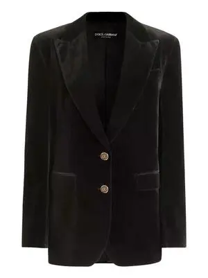 Dolce & Gabbana Velvet Jacket - Black