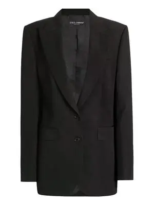 Dolce & Gabbana Button Jacket - Black