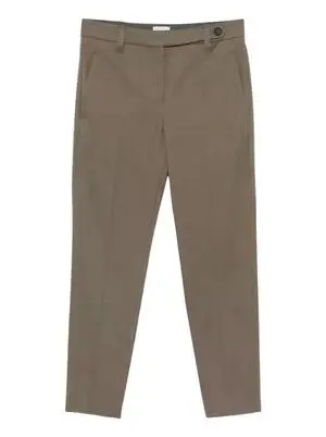 Brunello Cucinelli Button Tailored Trousers - Green