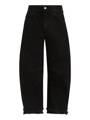 Dolce & Gabbana Frayed-hem Jeans - Black