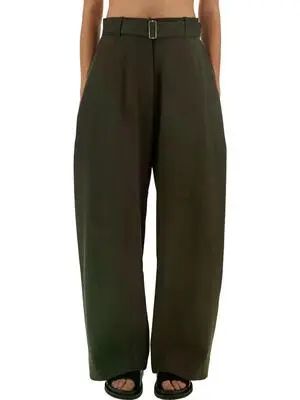 Studio Nicholson Chatto Belted Trousers - Green
