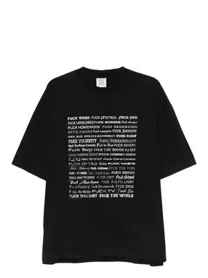 Vetements Printed T-shirt - Black