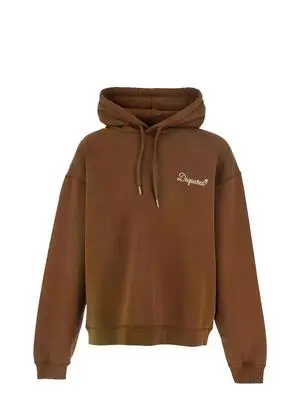 Dsquared2 Logo-embroidered Hoodie - Brown