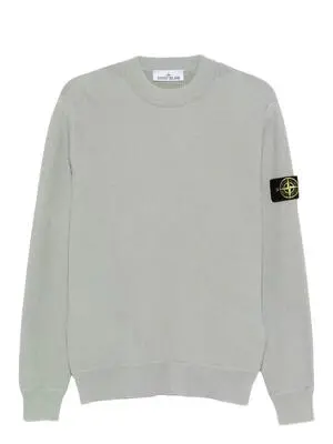 Stone Island Ribbed Crew-neck Sweater - Green