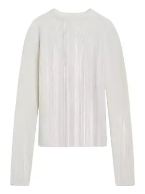 Rick Owens Ribbed Mock-neck Sweater - White