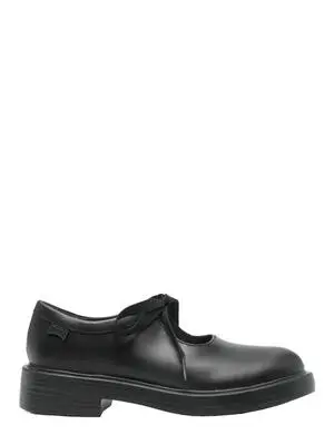 Camper Ribbon Lace-up Loafers - Black