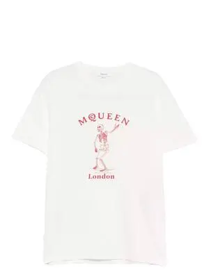 Alexander McQueen Skeleton-graphic T-shirt - White