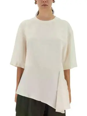 Studio Nicholson Asymmetric Hem Top - Neutrals