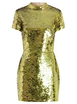 16Arlington Iona Sequin Mini Dress - Green