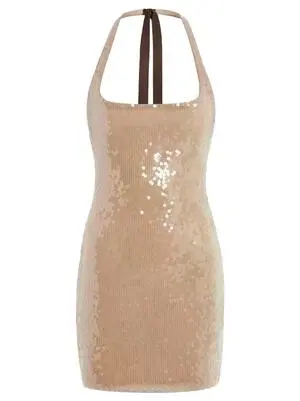 16Arlington Syre Sequin Mini Dress - Neutrals