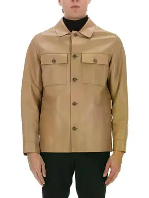 BOSS Buttoned Pocket Shirt Jacket - Neutrals