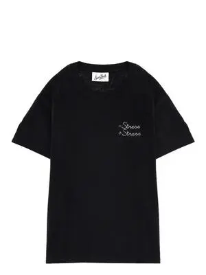 MC2 SAINT BARTH Embroidered T-shirt - Black