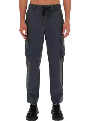 Versace Drawstring-waist Cargo Trousers - Grey