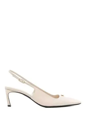 SERGIO ROSSI Slingback Pumps - Neutrals