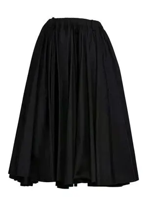 N°21 Pleated Midi Skirt - Black