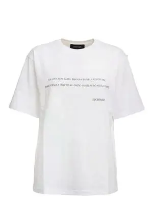 Sportmax Text-print T-shirt - White