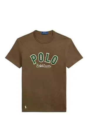 Polo Ralph Lauren Logo-detail Crew Neck T-shirt Brown