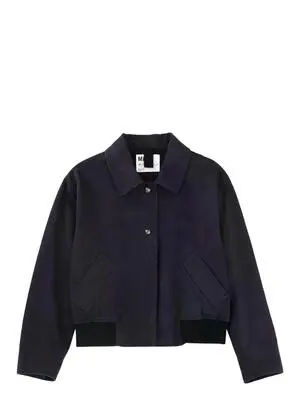 MARGARET HOWELL Cotton Bomber Jacket - Blue