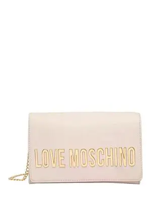 Moschino Logo-appliqué Cross Body Bag - Neutrals
