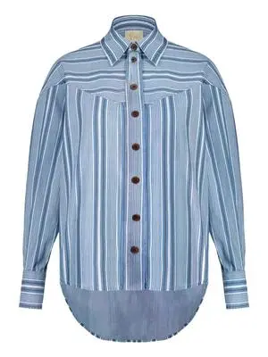PAULA Striped Shirt - Blue