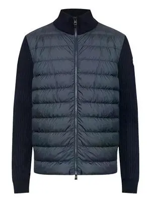 Moncler Padded Ribbed Jacket - Blue