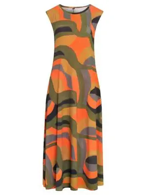 LYGIA & NANNY Tiê Abstract Print Dress - Orange