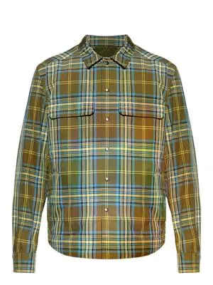 Moncler Checked Chest-pocket Overshirt - Green