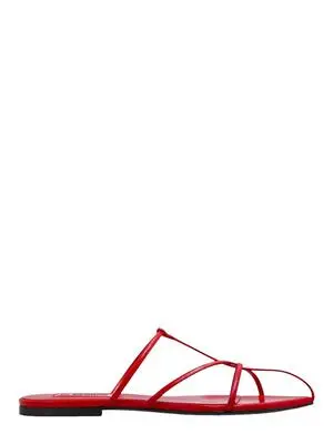JIL SANDER Strappy Flat Sandals - Red