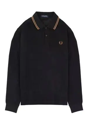 Fred Perry Long-sleeved Polo Shirt - Black