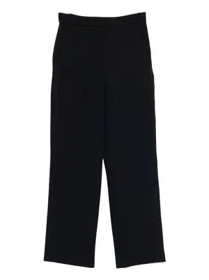 Max Mara Stitch-detail Trousers - Blue