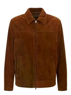 Brioni Suede Jacket - Brown