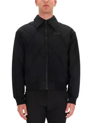 Versace Quilted Padded Jacket - Black