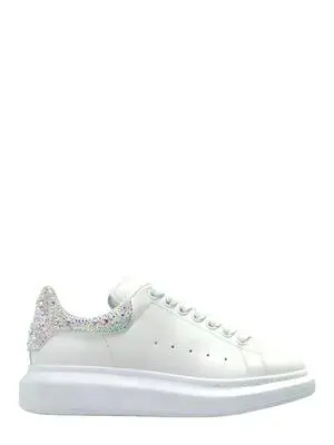 Alexander McQueen Embellished Lace-up Sneakers - White