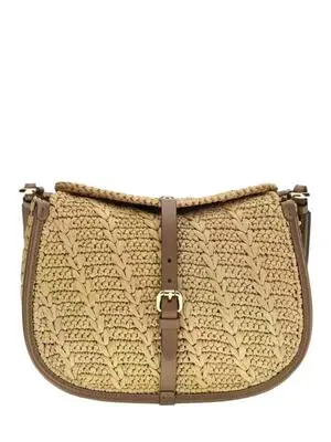 Etro Crochet Buckle Cross Body Bag - Neutrals