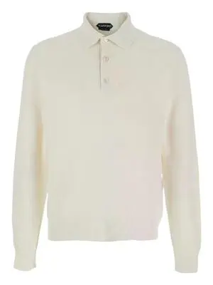 TOM FORD Buttoned Silk Polo Shirt