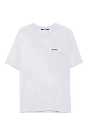 Jacquemus Logo Patch T-shirt - Grey