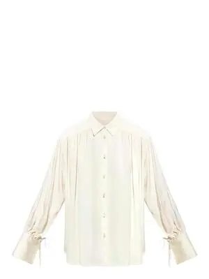 Paul Smith Tie-cuff Button-down Top - Neutrals