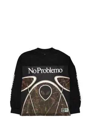 NO PROBLEMO Graphic-print Long-sleeve Sweatshirt - Black