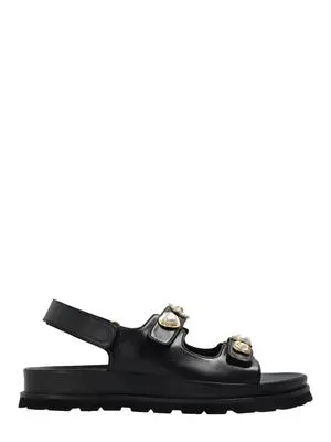 STUART WEITZMAN Socharming Floral Charm Sandals - Black