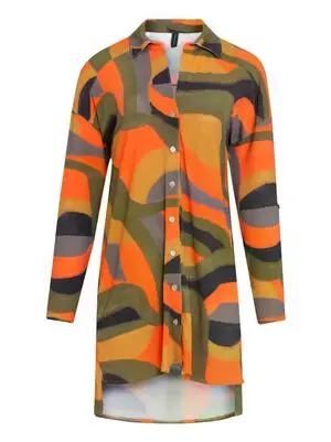 LYGIA & NANNY Meline Printed Shirt - Orange